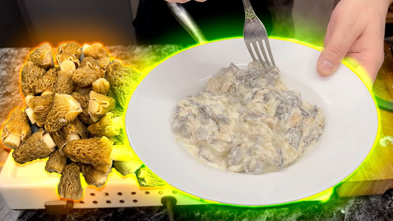 Как готовить Сморчки?🔪Тушеные сморчки в сливках ! Сезон 2023 - YouTube