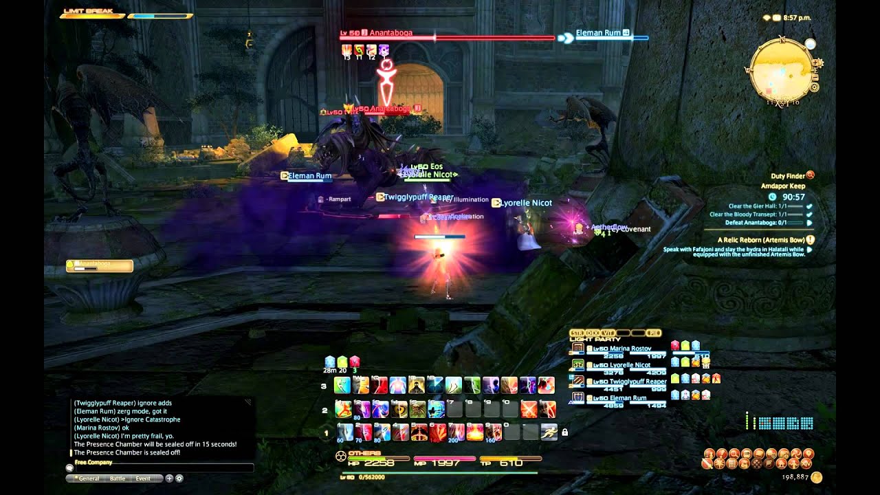 FF14 - Amdapor Keep Anatoboga Fight - YouTube