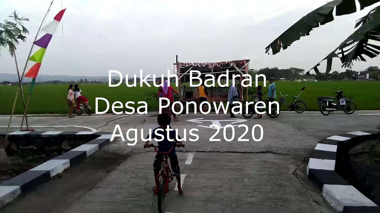 Suasana Siang Hari di Dukuh Badran Desa Ponowaren eps 3 - YouTube