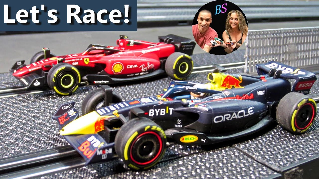 Carrera Go 1/43 F1 Indy UNBOXING & slot car race WHO WILL WIN? - YouTube