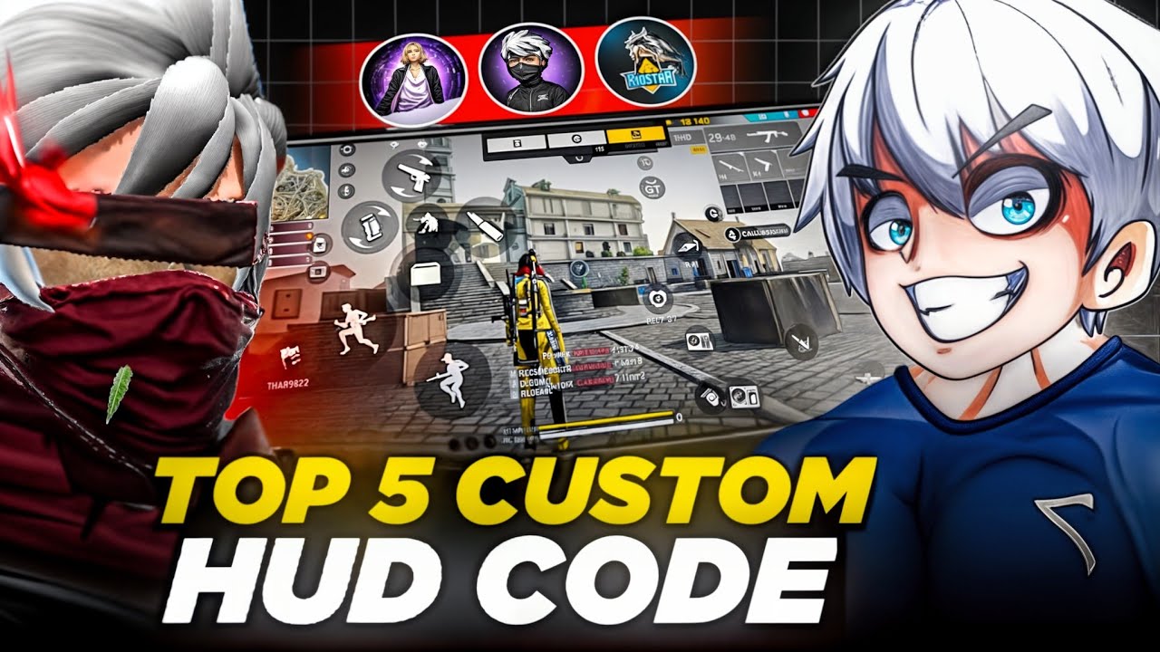 TOP 5 BEST CUSTOM HUD CODE For 99% Headshot Rate ☠️🔥 2gb, 4gb, 6gb, 8gb ...