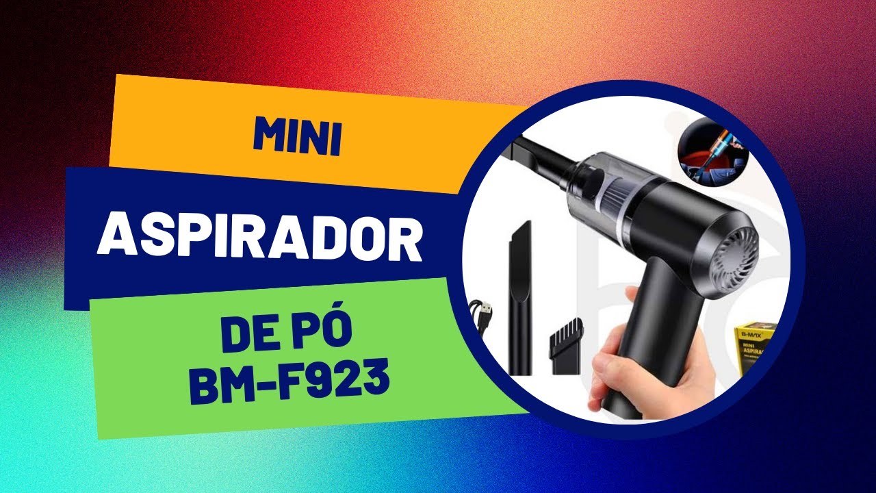 MINI ASPIRADOR DE PÓ PORTATIL BM-F923 - YouTube