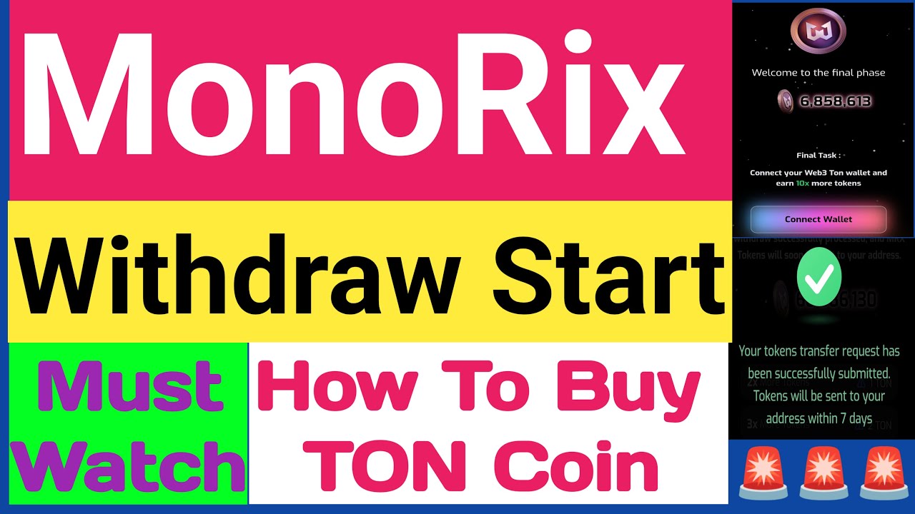 Monorix Withdraw Process | How To Withdraw Monorix Mining | How To Buy ...