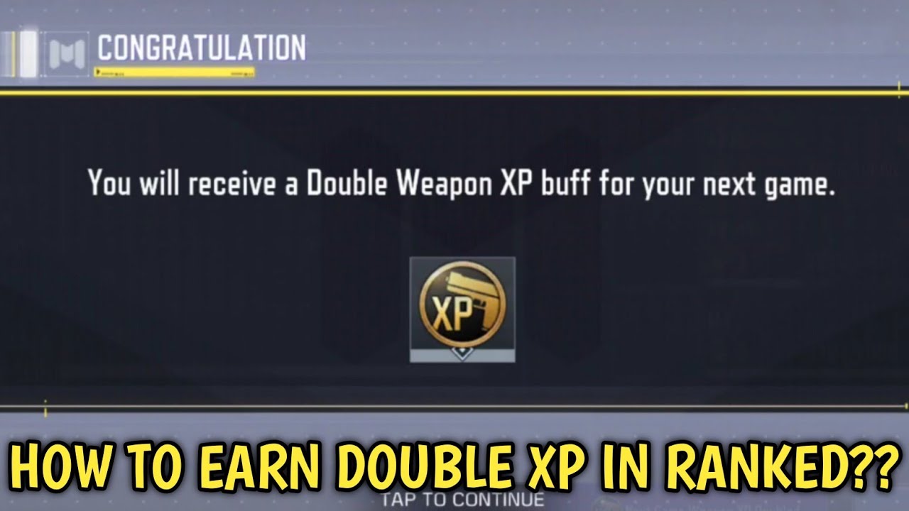HOW TO GET DOUBLE XP IN RANKED MATCHES !!???? - YouTube