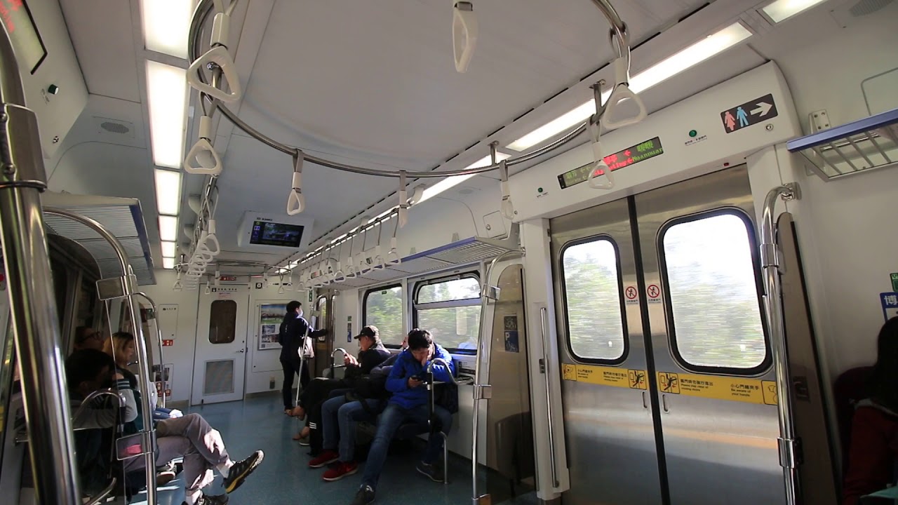 台湾鉄路 宜蘭線 EMU800型電車 車内風景 Taiwan railway Yilan line (2018.1) - YouTube
