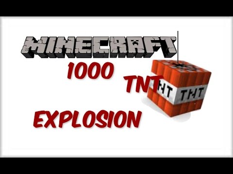 minecraft explosion de 1000 TNT - YouTube