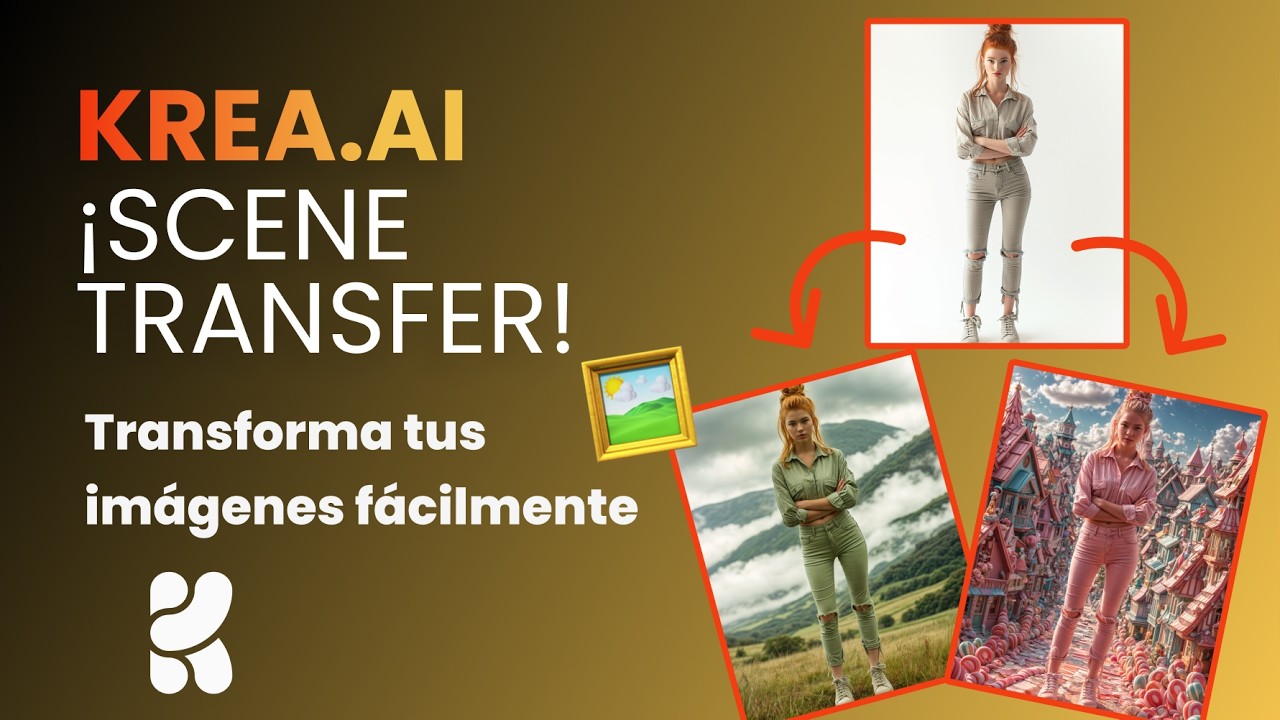 Krea AI - ¡Increíble el Scene transfer! - YouTube