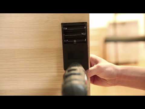Jal F004 Installation Video of Smart Cabinet Lock - YouTube