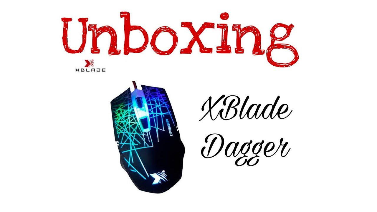 unboxing Mouse #Xblade Dagger GXB-M307 - YouTube