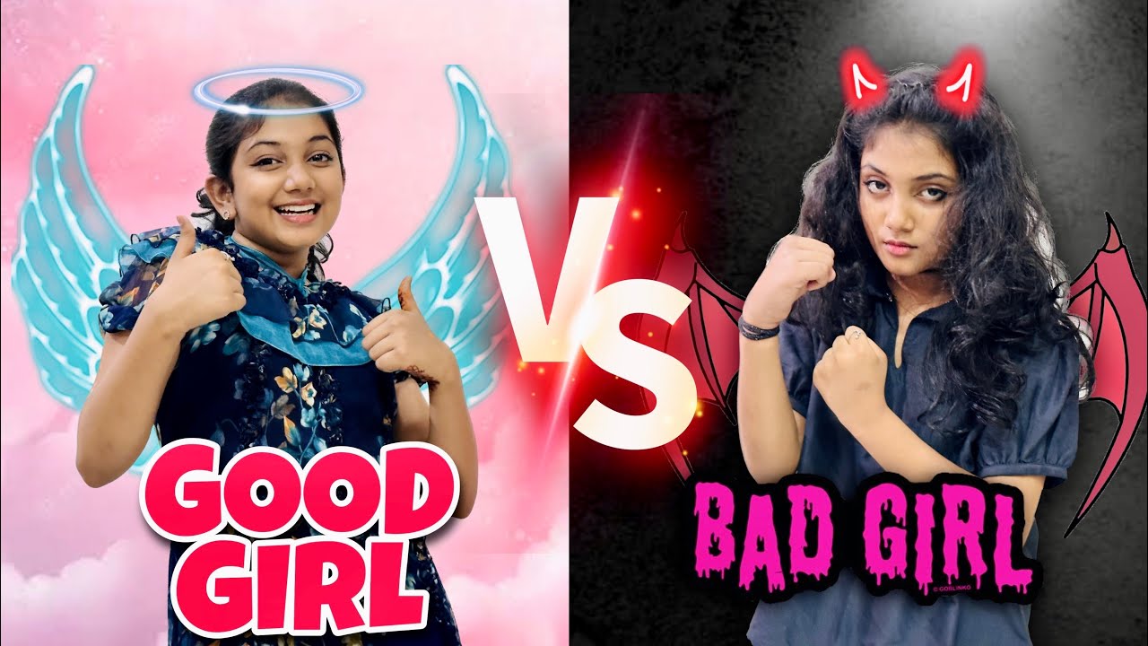 Good Girl Vs Bad Girl #Funny series🤣 #ഇതിൽ ഏതാണ് നിങ്ങൾ😄#Minshasworld ...