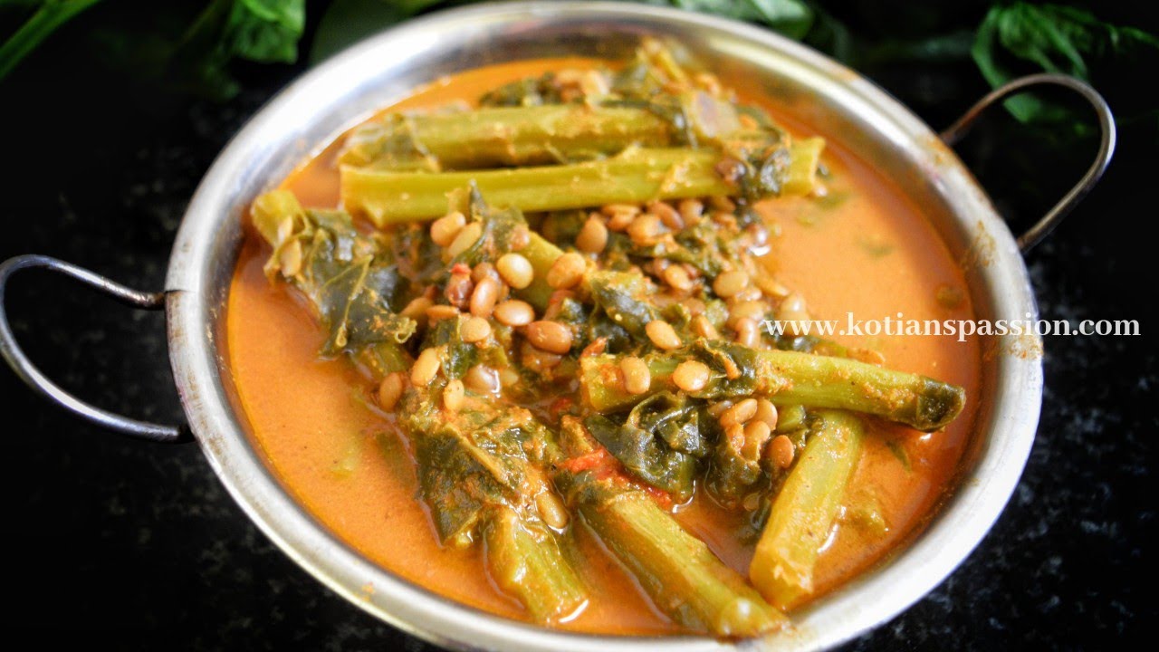 Malabar Spinach Horsegram Curry | Malabar Spinach Recipe | Basale ...