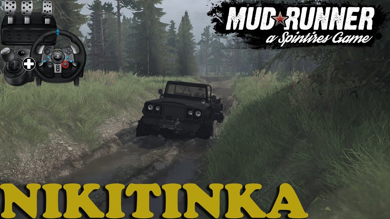 SpinTires: MudRunner | Nikitinka | Map Mod | Spun Jeep Kaiser M715 | Wheelcam | PC Gameplay ...