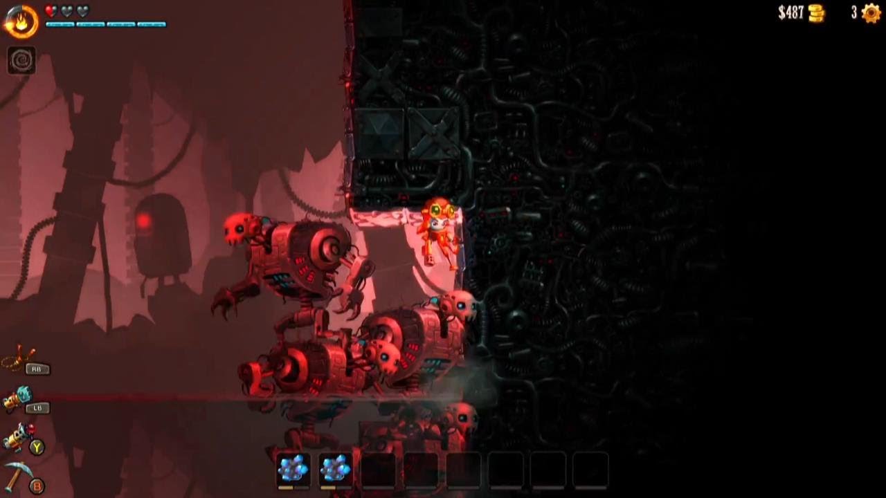 #07【SteamWorld Dig2】Vectronのお腹の中を経由してジェットエンジン！【ゲーム実況】 - YouTube