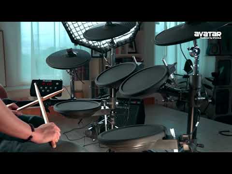 avatar SD61-3 Electric Drum Kit Demo, All Playing, No Taking - YouTube