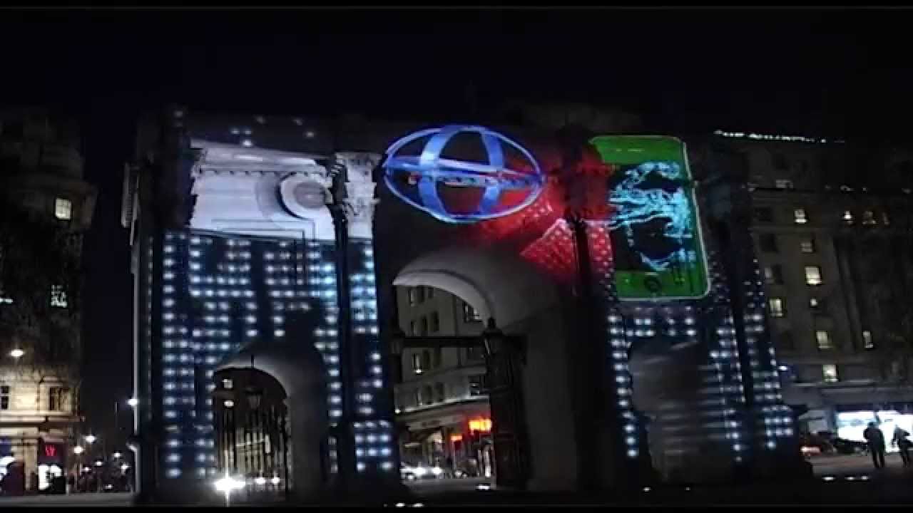 Marble Arch Projection Mapping - YouTube
