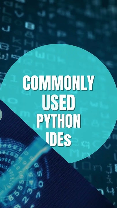 Commonly used python IDEs - YouTube