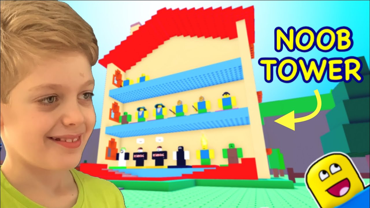 I Built a GIANT NOOB TOWER in Roblox Noob Tycoon! - YouTube