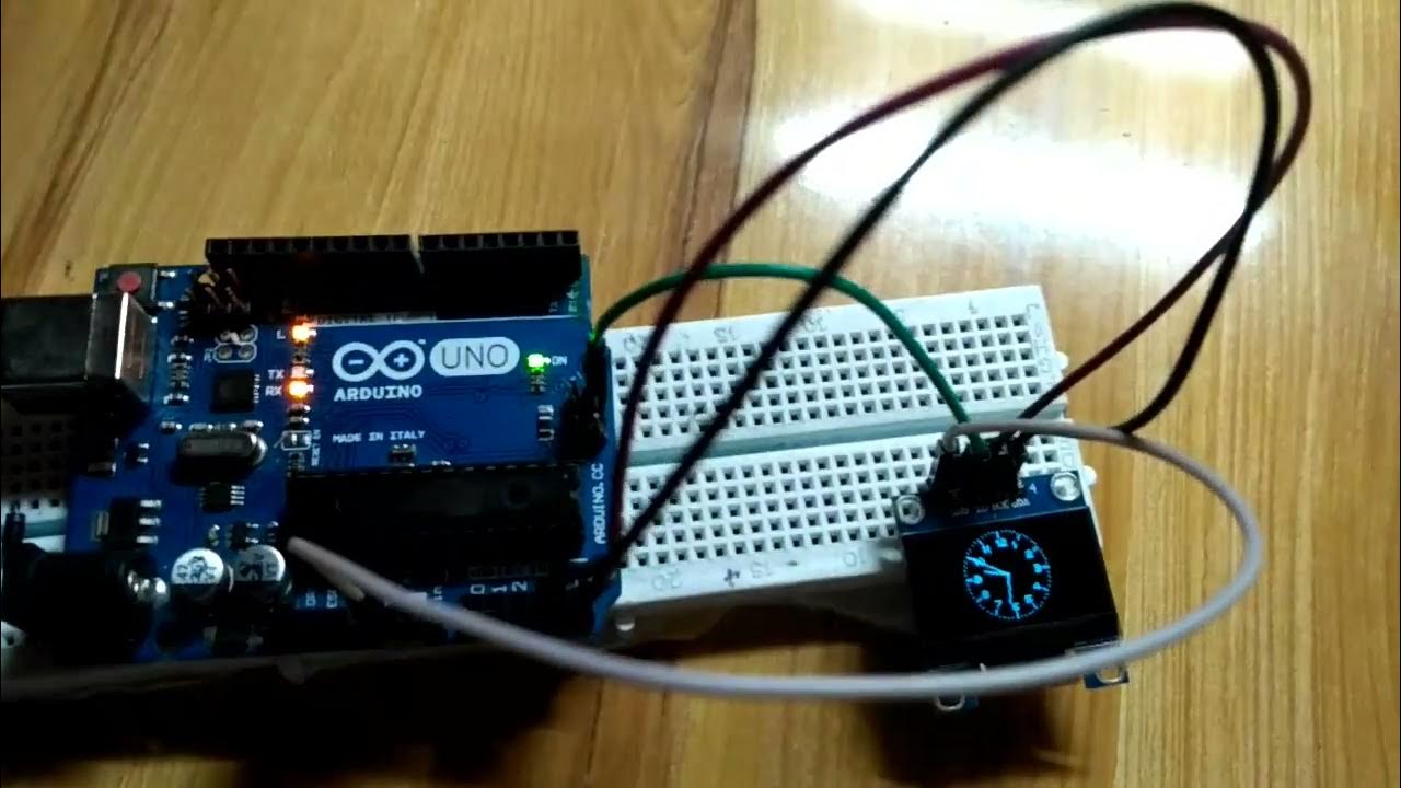 How to make a digital clock with Arduino Uno / nano using OLED 128x64 ...