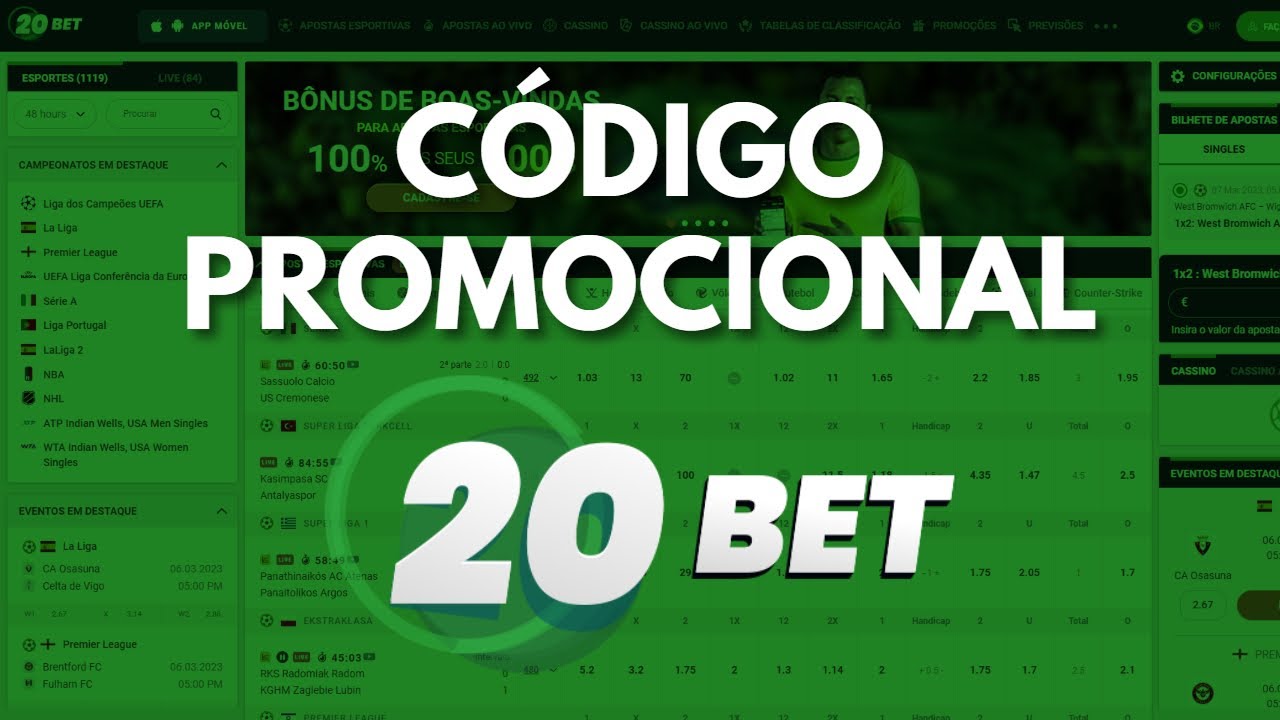 Como ativar CODIGO PROMOCIONAL da 20bet? - YouTube