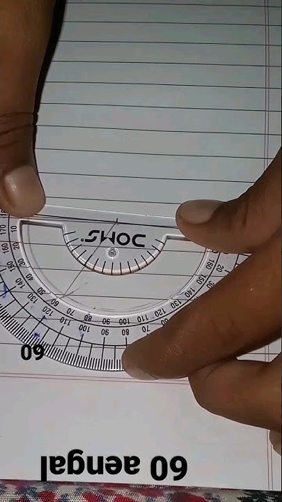 how to construct 60 degree angle using compass | 60° angle - YouTube
