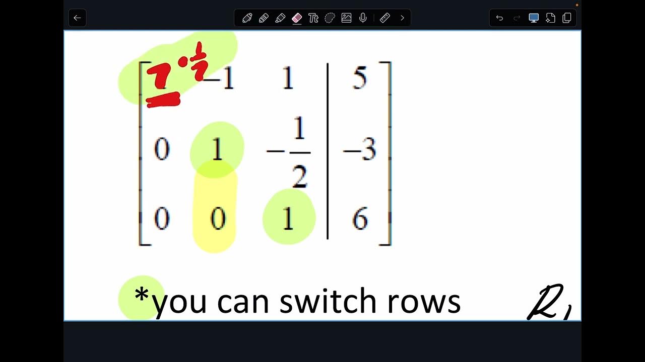 6.3 solving systems of equations with 3 variables with row echelon form and reduced row echelon ...