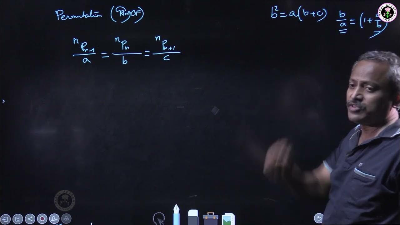 Live Class | JEE | Math | Class XI | Permutations and Combination | Parul Academy - YouTube
