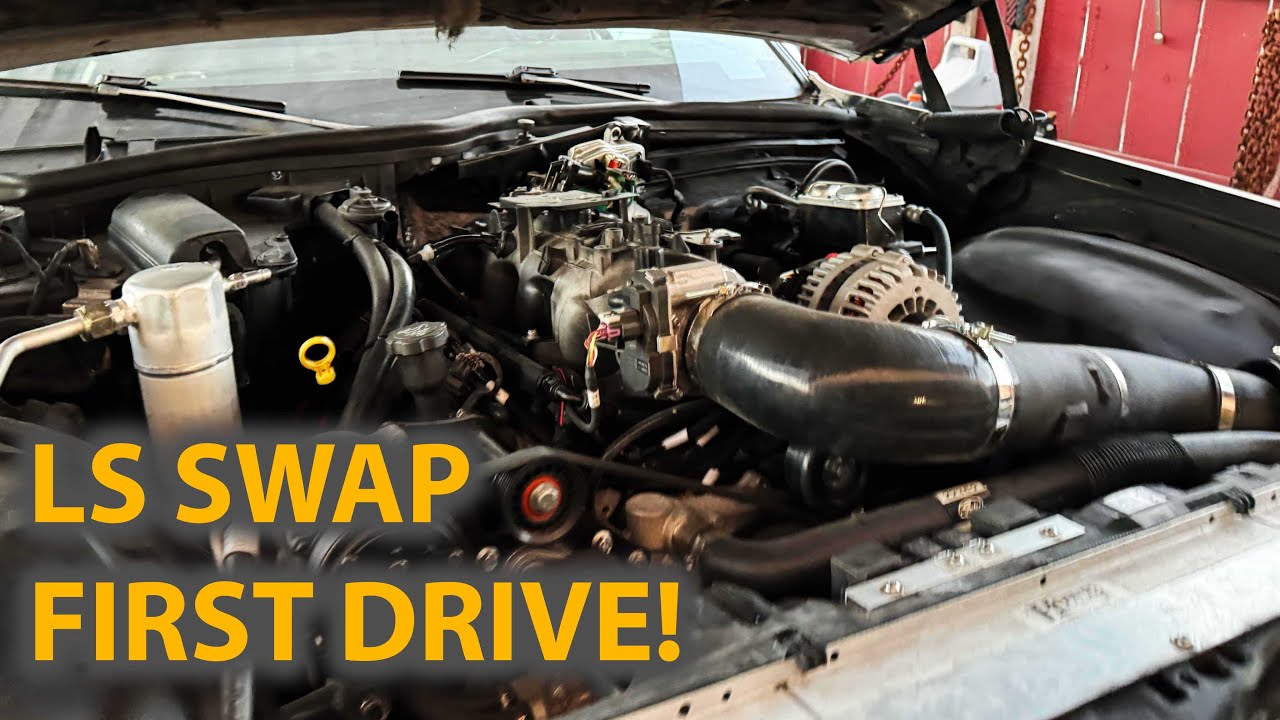 FIRST DRIVE, Box Chevy LS Swap! - Transmission Troubles - YouTube