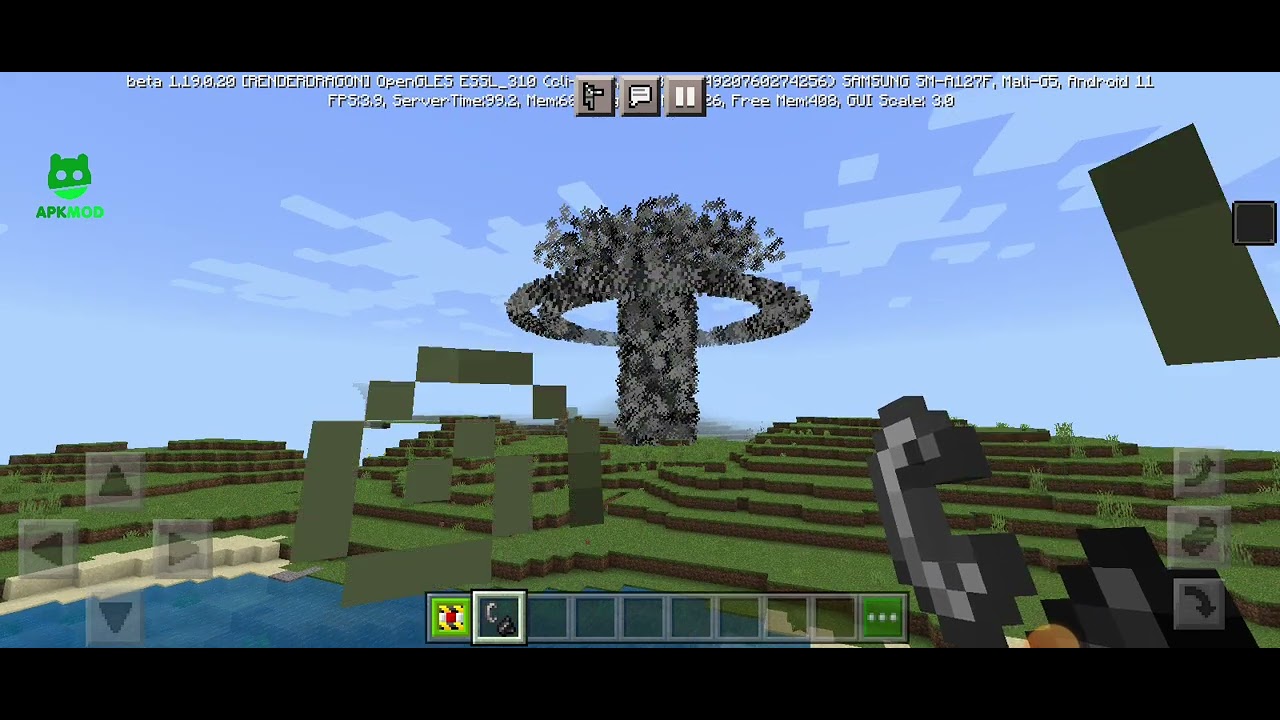 nuke in minecraft - YouTube