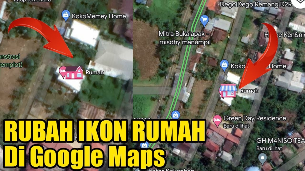 Cara Rubah Ikon Rumah Di Google Maps - Tutorial Google Maps - YouTube