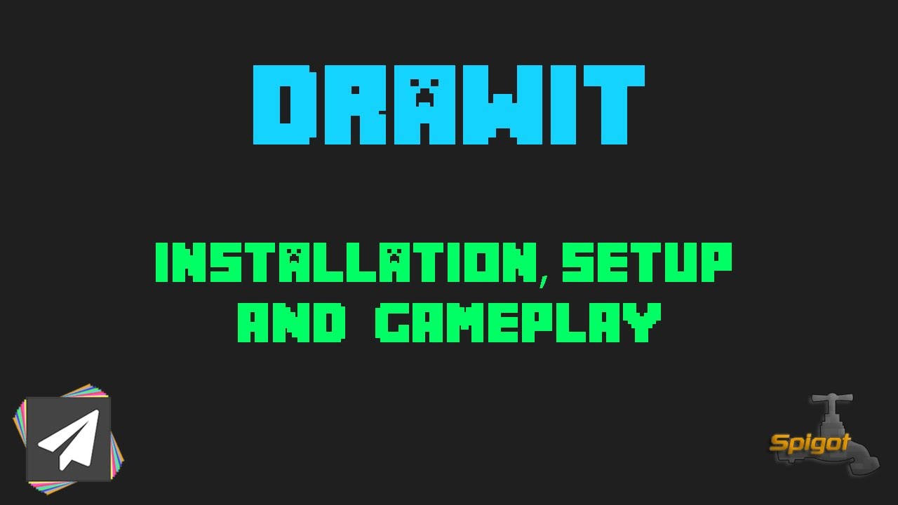 DrawIt Installation, Setup And Game Play Tutorial (Spigot Plugin Tutorial) - YouTube
