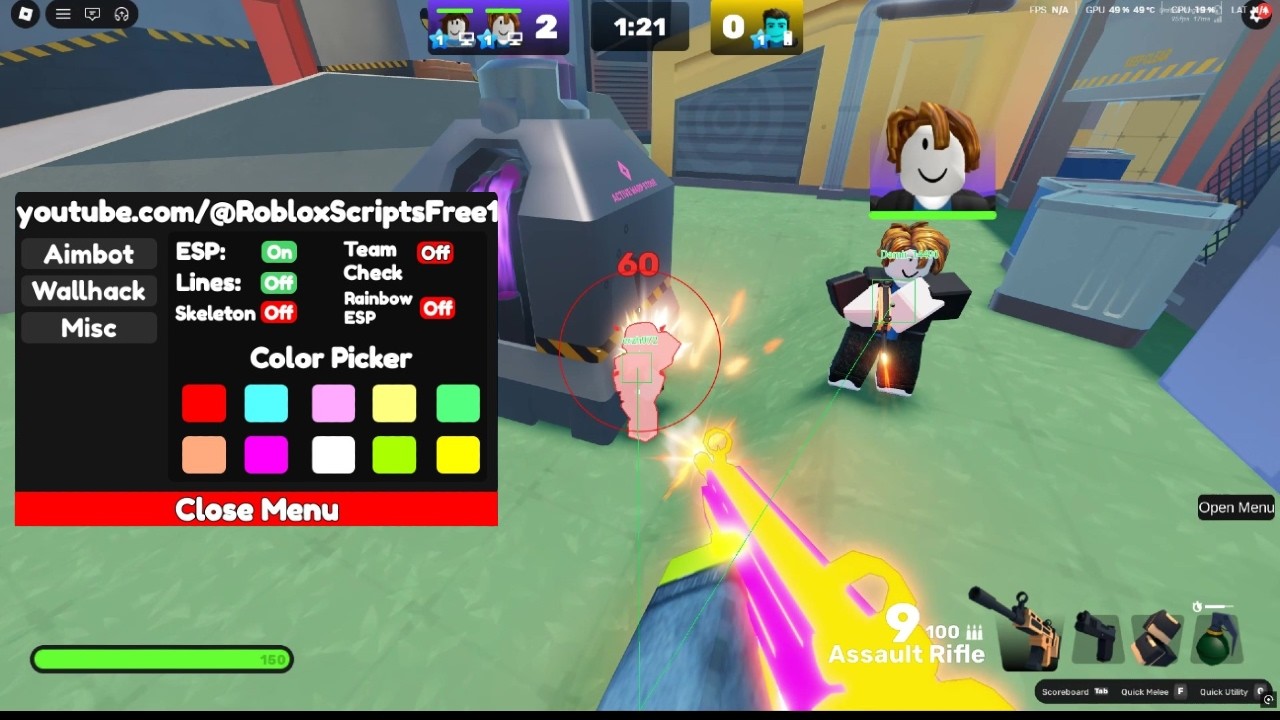 BEST Roblox Rivals Aimbot Script ESP, Fly Hack, Rainbow Guns - YouTube