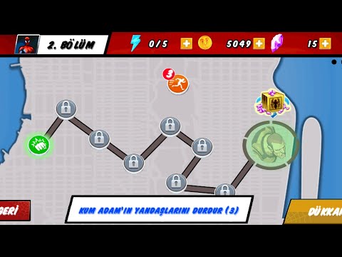 spıder-man ultimate power 3.bölüm (Boss)   green goblin kaçma senin içinden geçecem.