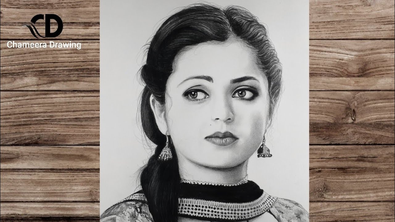 Pencil Drawing// " Drashti Dhami" lovely indian actress drawing ...