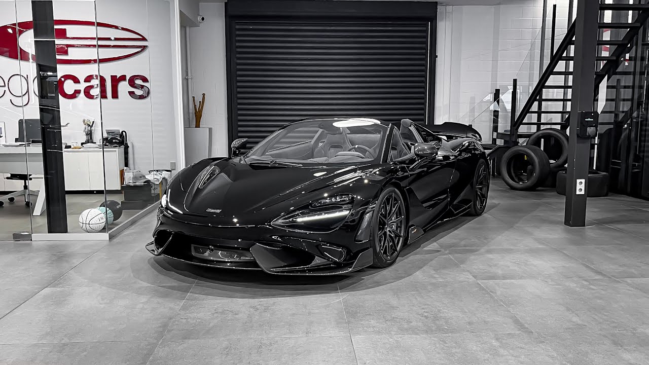 🚀 MCLAREN 765LT SPIDER 765CV /NEGRO / WALKAROUND / SOUND - YouTube