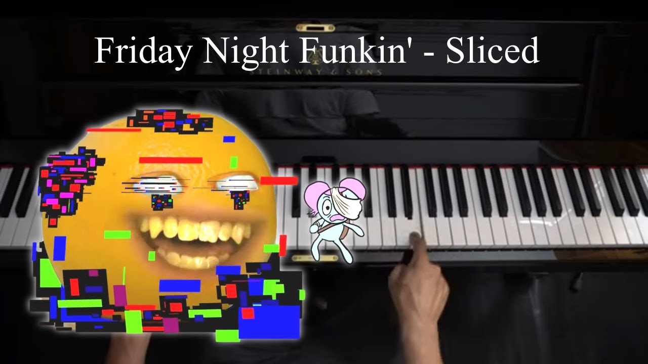 FNF vs Pibby Annoying Orange Corrupted - Sliced - EASY Piano Tutorial ...