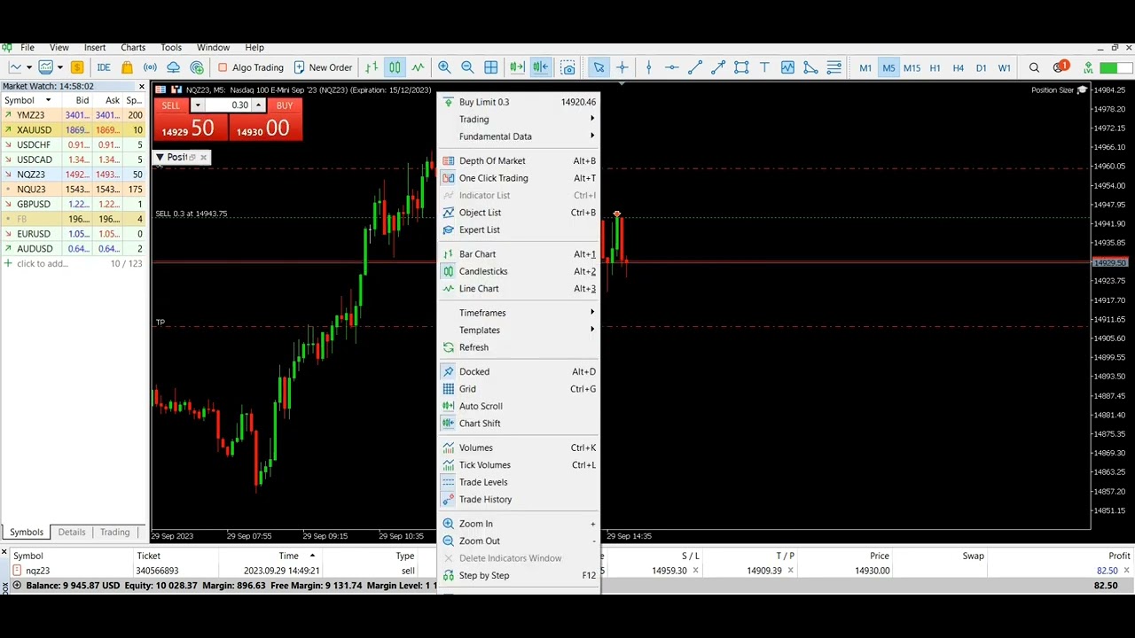 NQZ23 static short position "nice analysis shady target" - YouTube