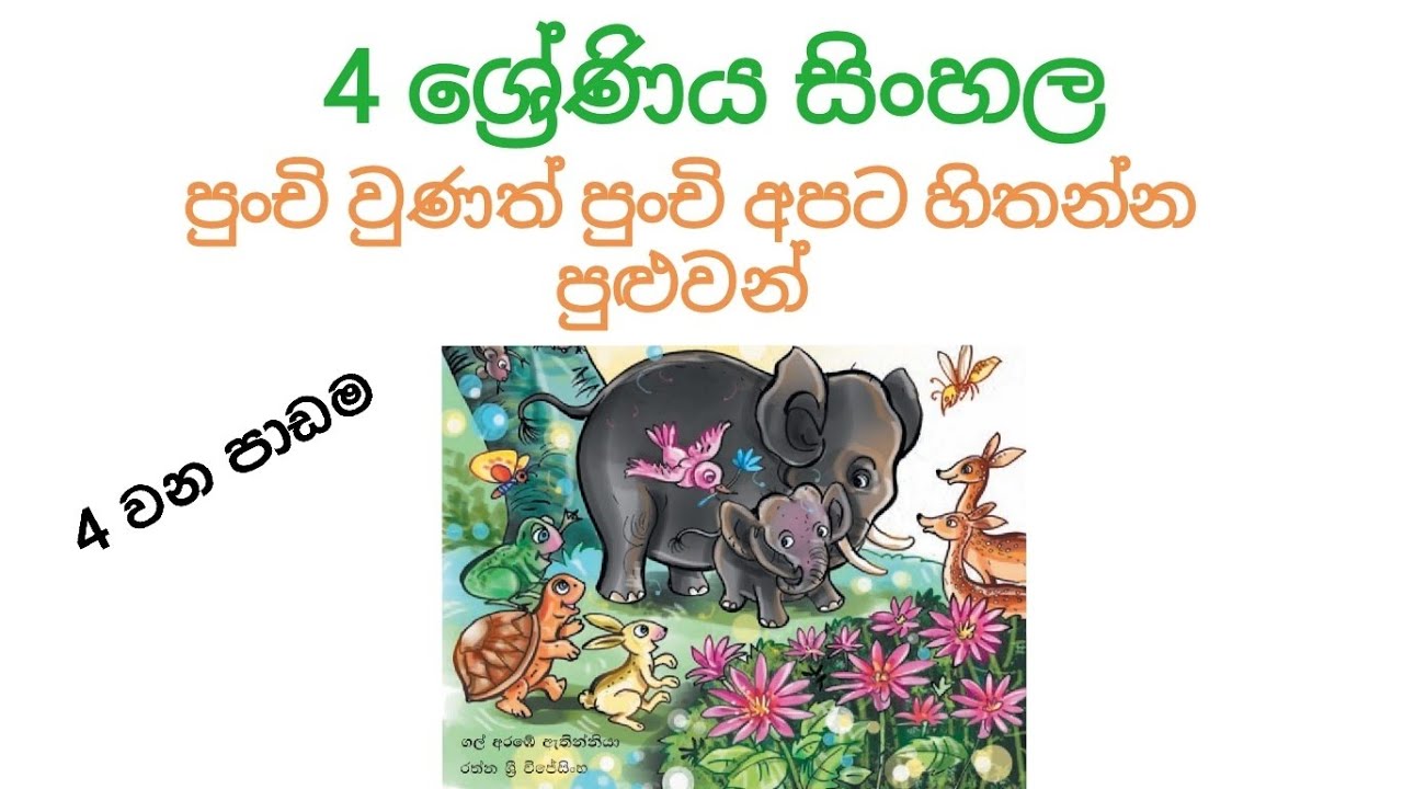 Grade 4 sinhala 5වන පාඩම - YouTube