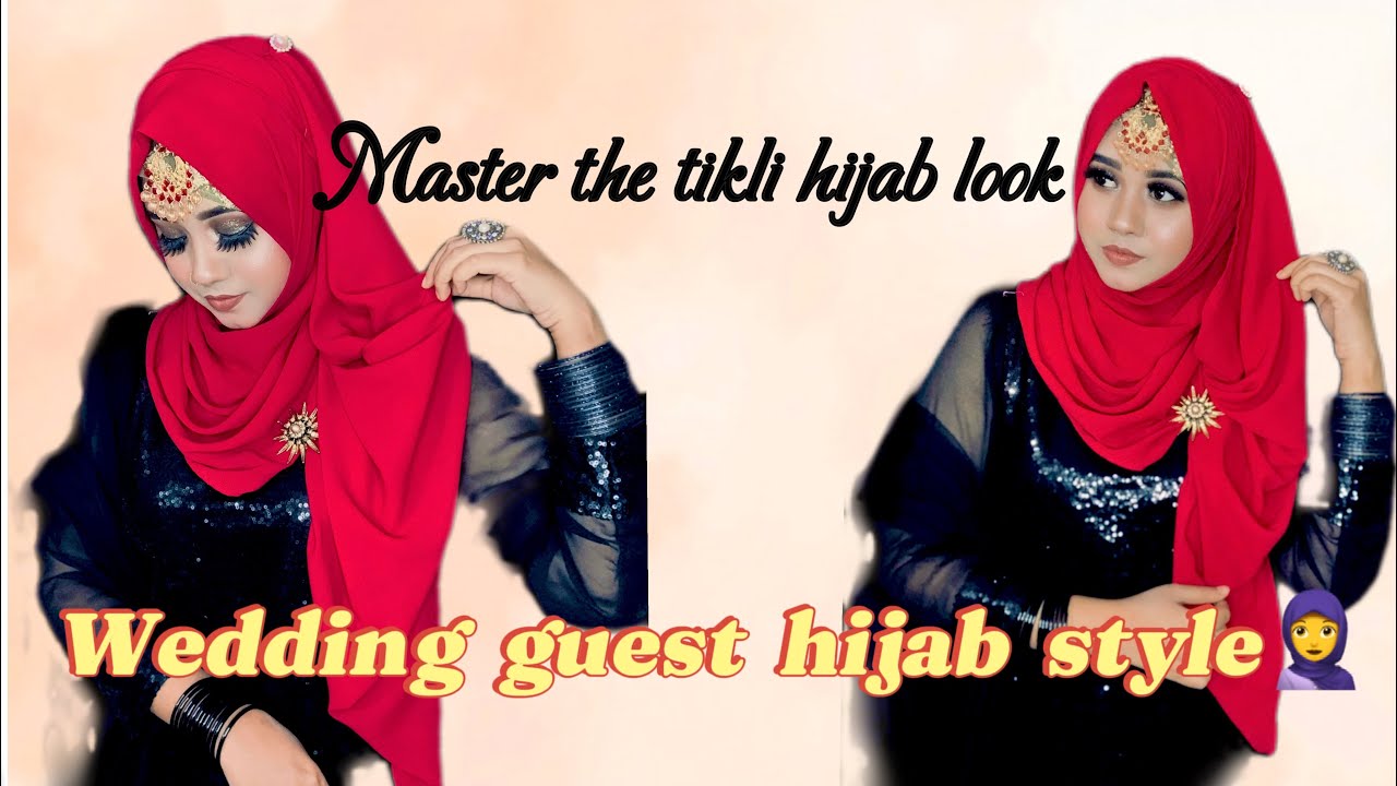 Mastering The Tikli With Hijab For Wedding Events😍||Simple & Easy Party ...