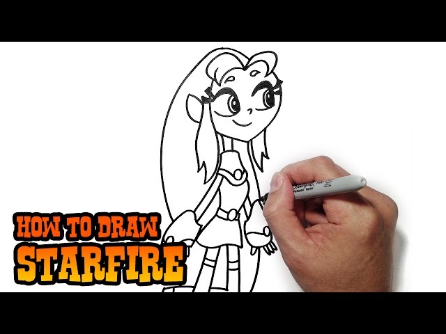 How To Draw Starfire Teen Titans Go