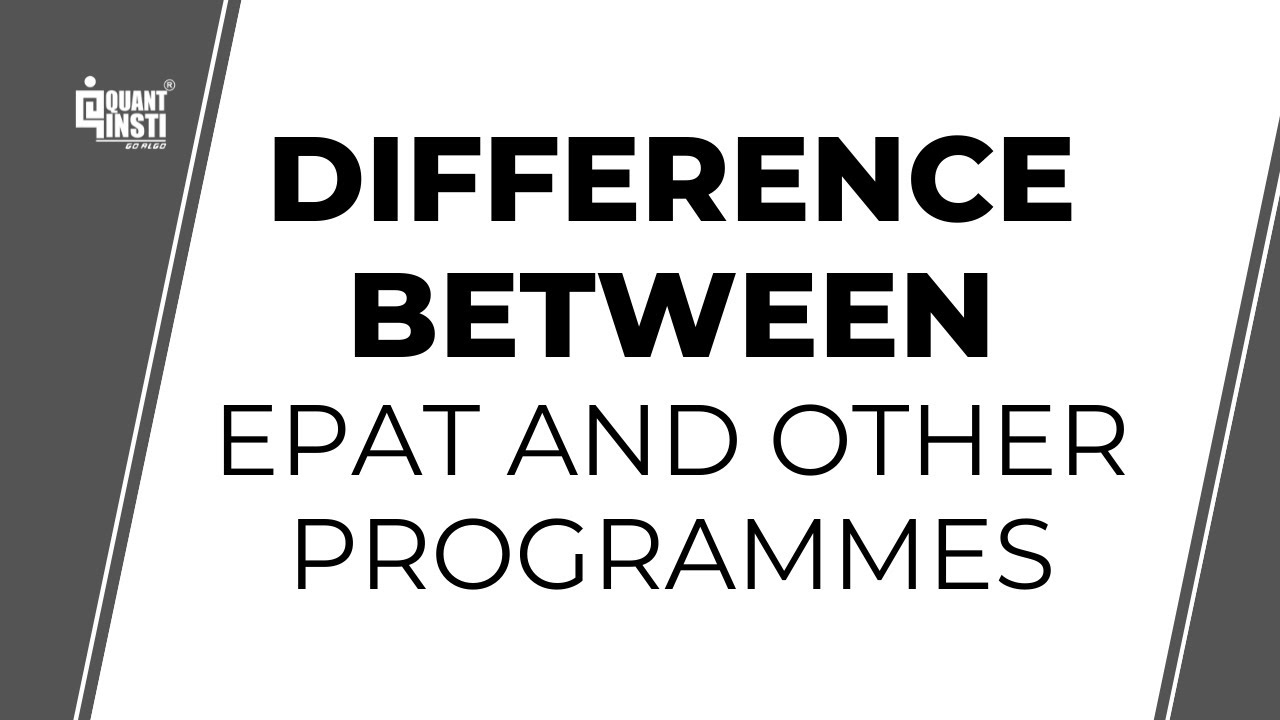 Difference between EPAT and other programmes - YouTube