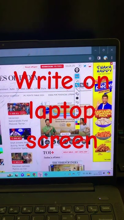 Write on laptop screen. - YouTube