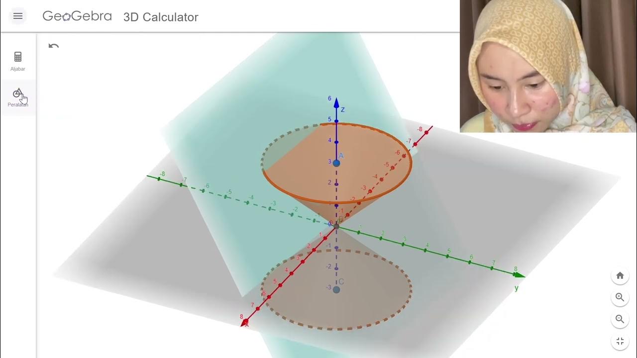 Cara Membuat Irisan Kerucut ( Tutorial Geogebra 3D ) - YouTube