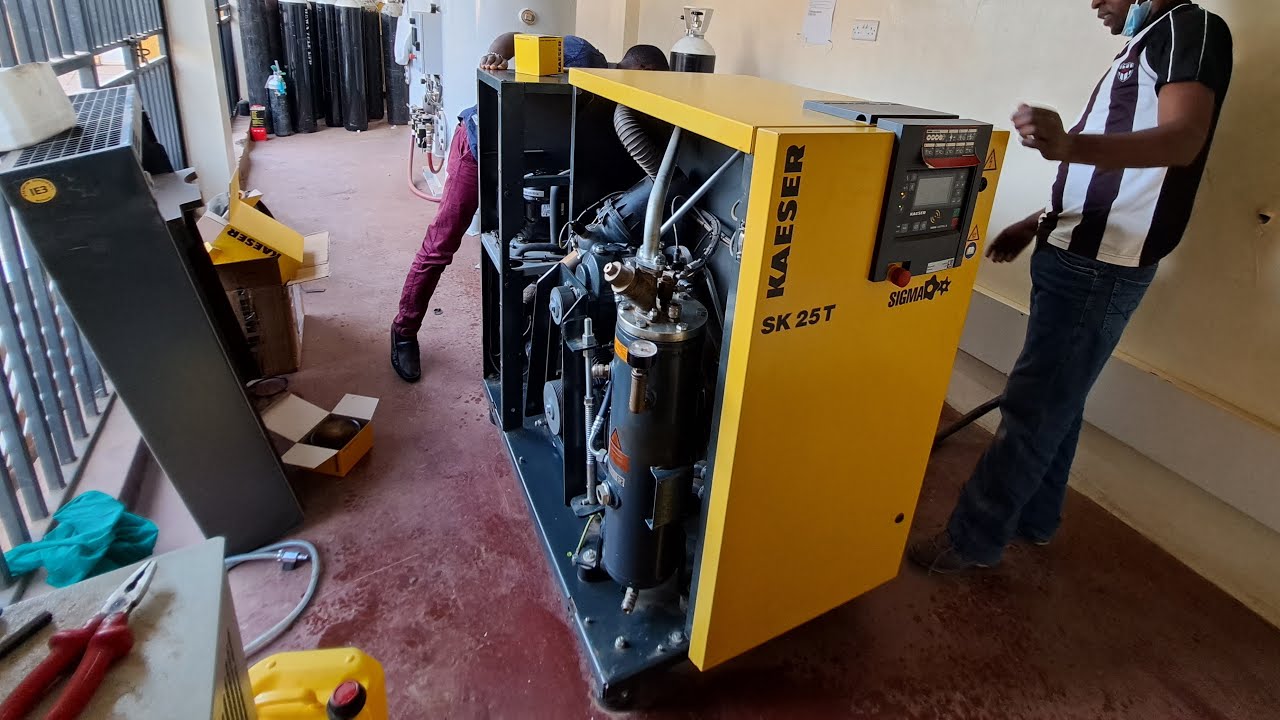 Kaeser air compressor service kenya - YouTube