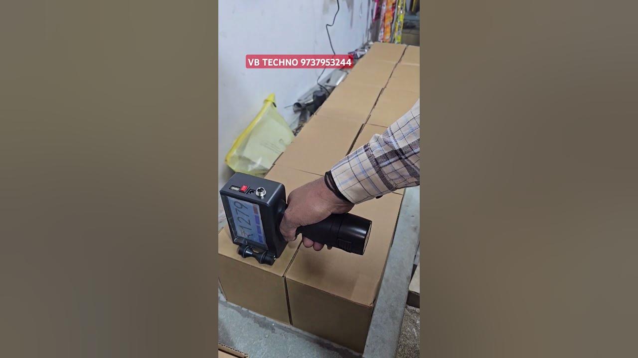 Handy Inkjet Coding Machine - YouTube