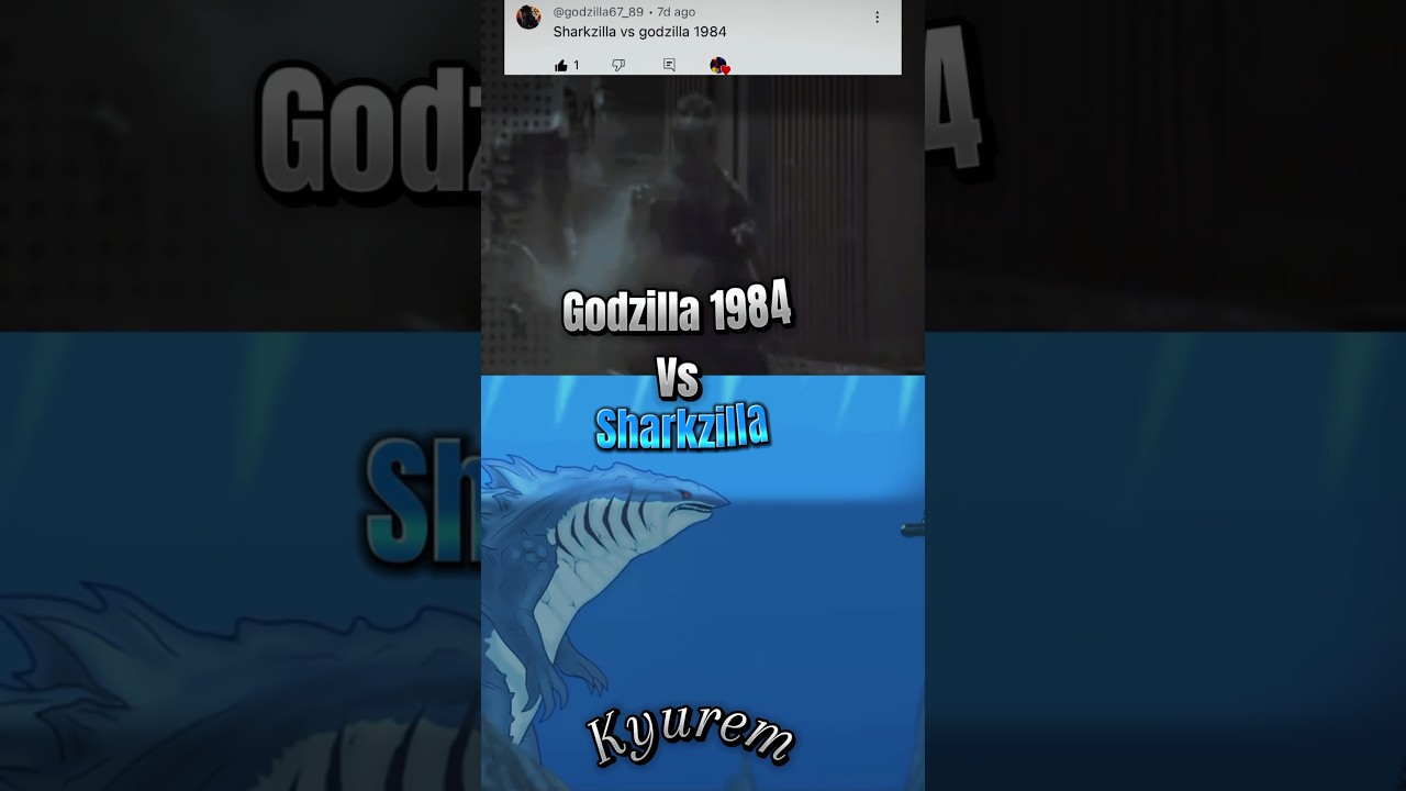 Godzilla 1984 vs Sharkzilla - YouTube