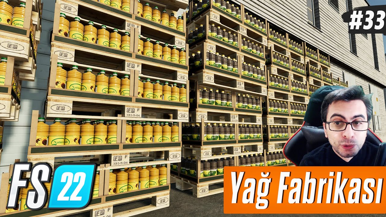 Farming Simulator 22 - Yağ Fabrikası Paletlerinin Allah Belasını... 33 ...