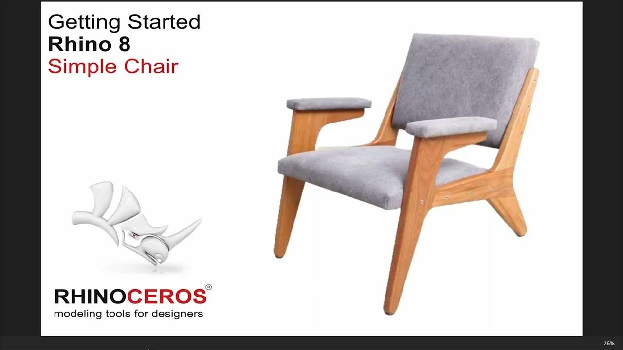 How To Make Chair In Rhino 3d - YouTube