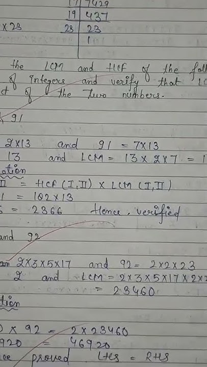 Class 10 math chapter 1 Real number Exercise 1.2 question no. 1,2,3 - YouTube