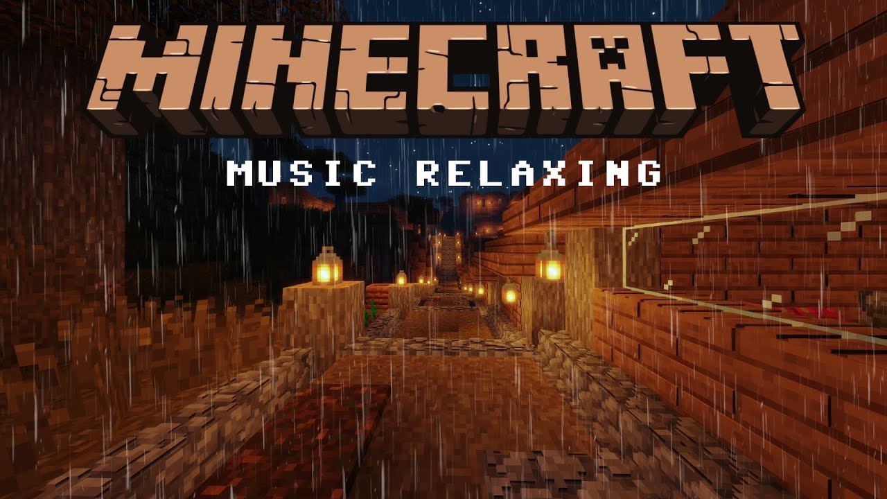 Night Rain Sounds With The Best Music🌨 / Minecraft Music + Rain ...