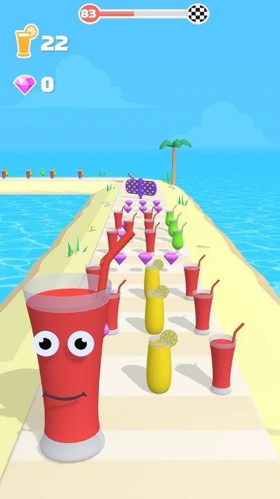 83 Juice Run 🥤 😝🧃 👾 Satisfying And Relaxing ASMR Sound Gameplay. #stmkgaming #shorts #gaming ...